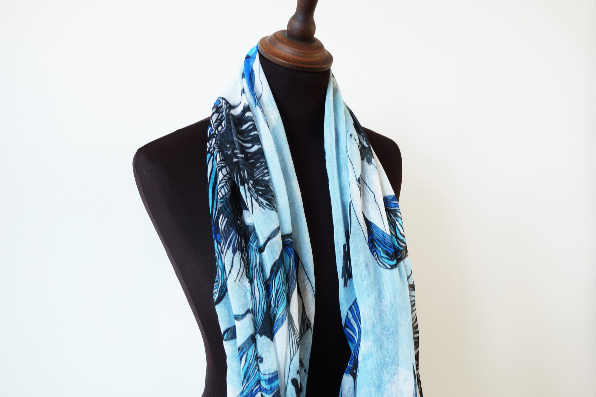 Inesse Tørklæde, Lys koral & pink · LUMEN