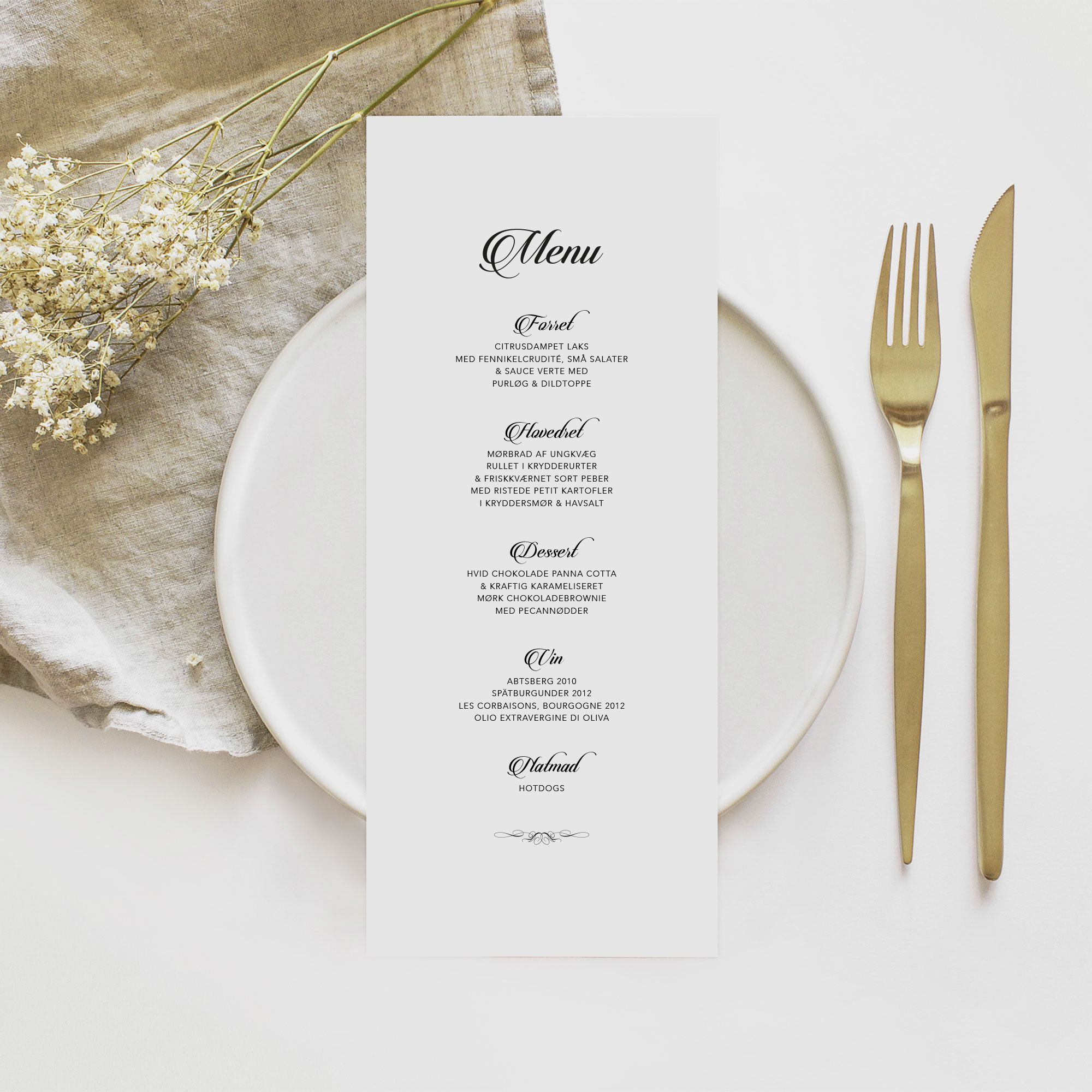 Eden Menukort · LUMEN