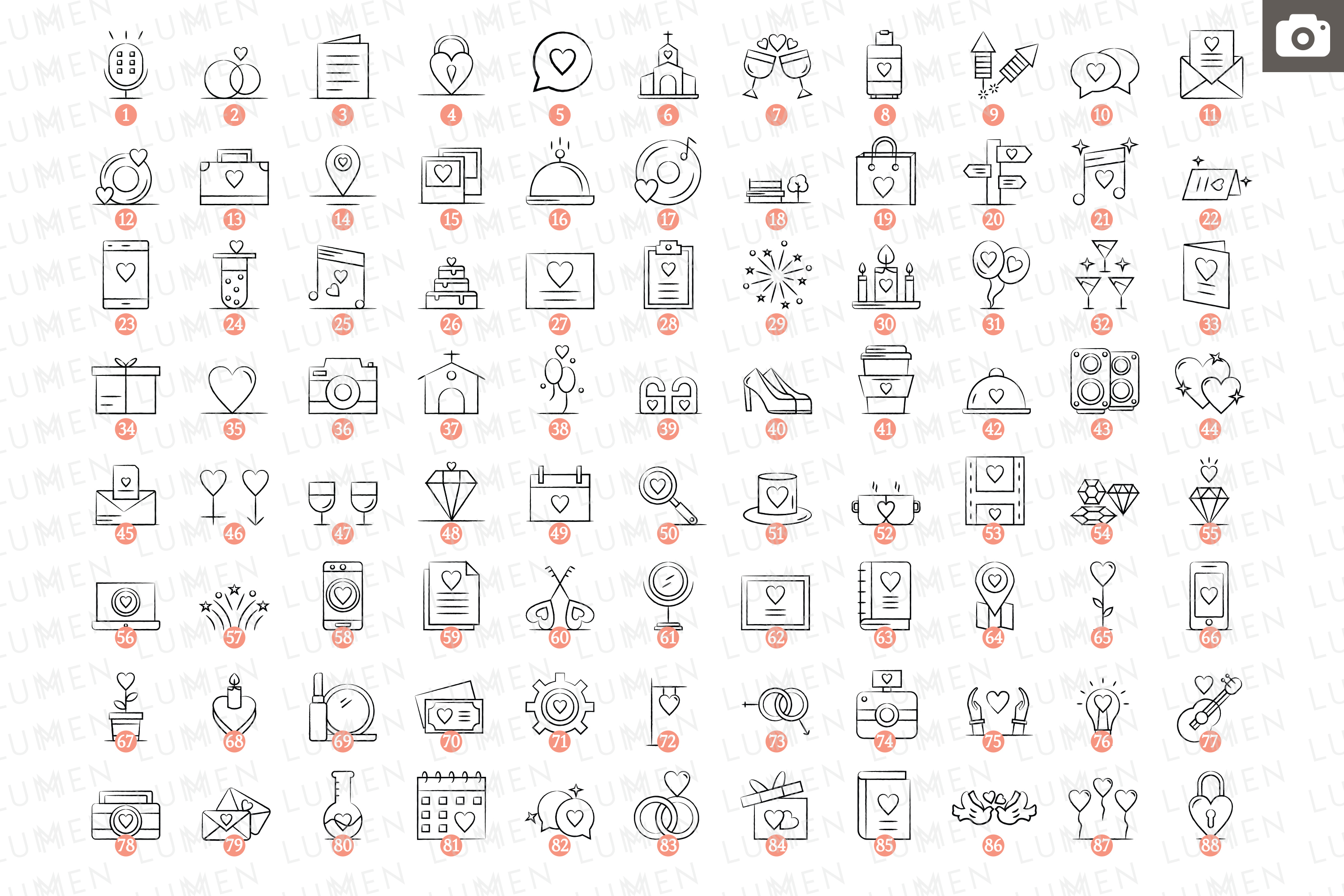 Lavelle folie bryllupsinvitationer · LUMEN