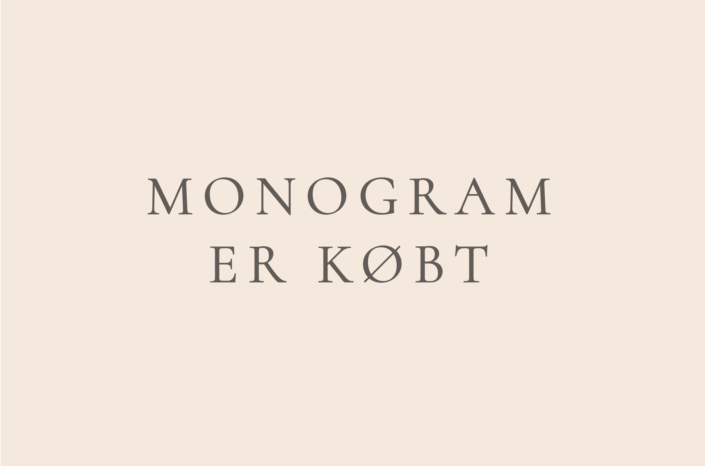 Personlig dobbelt billedramme - Monogram
