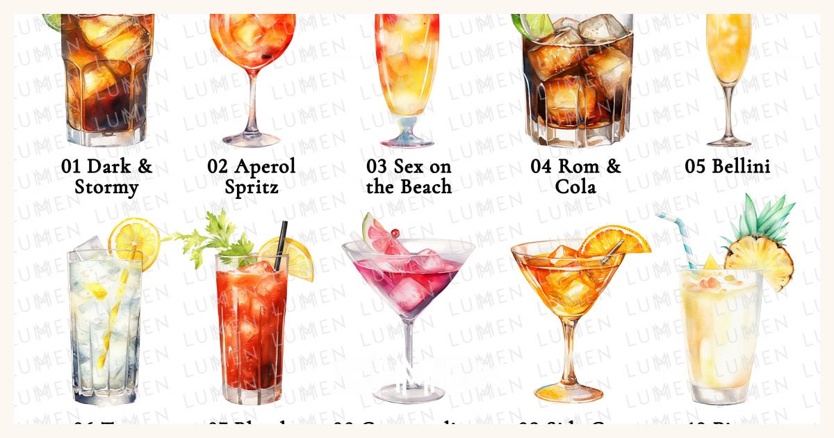 Dobbelt skilt med signatur drinks · LUMEN