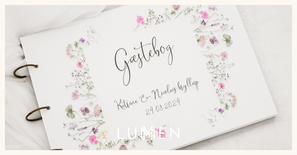 Gæstebog med eget design · LUMEN