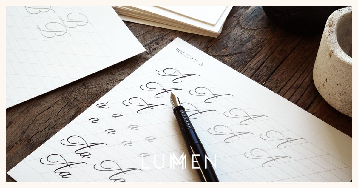 Kalligrafi sæt med penne · LUMEN