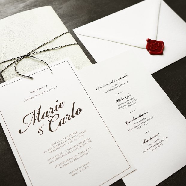 Tekst til bryllupsinvitationer · LUMEN