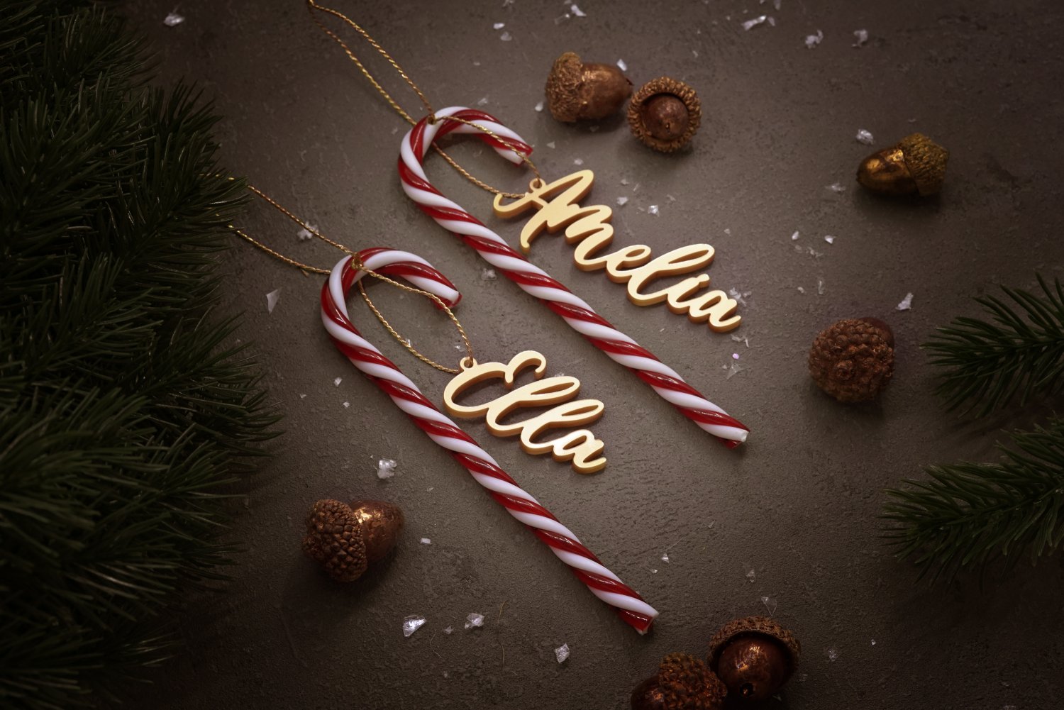 Jule slikstok med navn · LUMEN